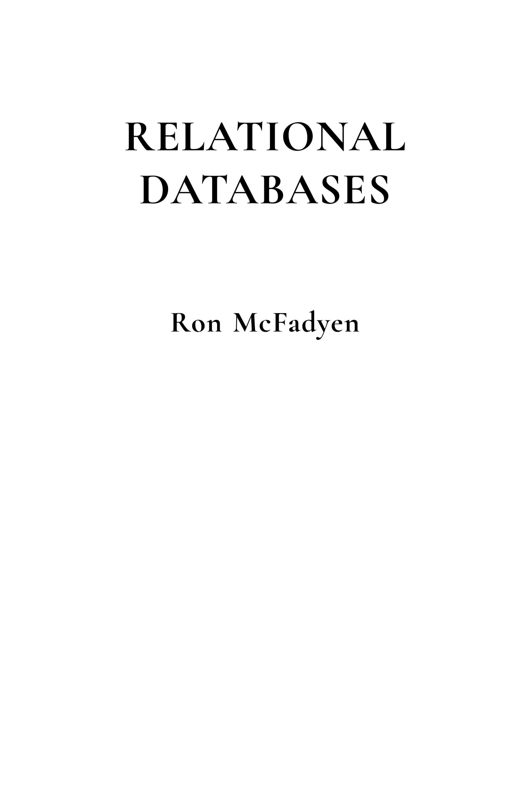 Relational Databases – Simple Book Publishing
