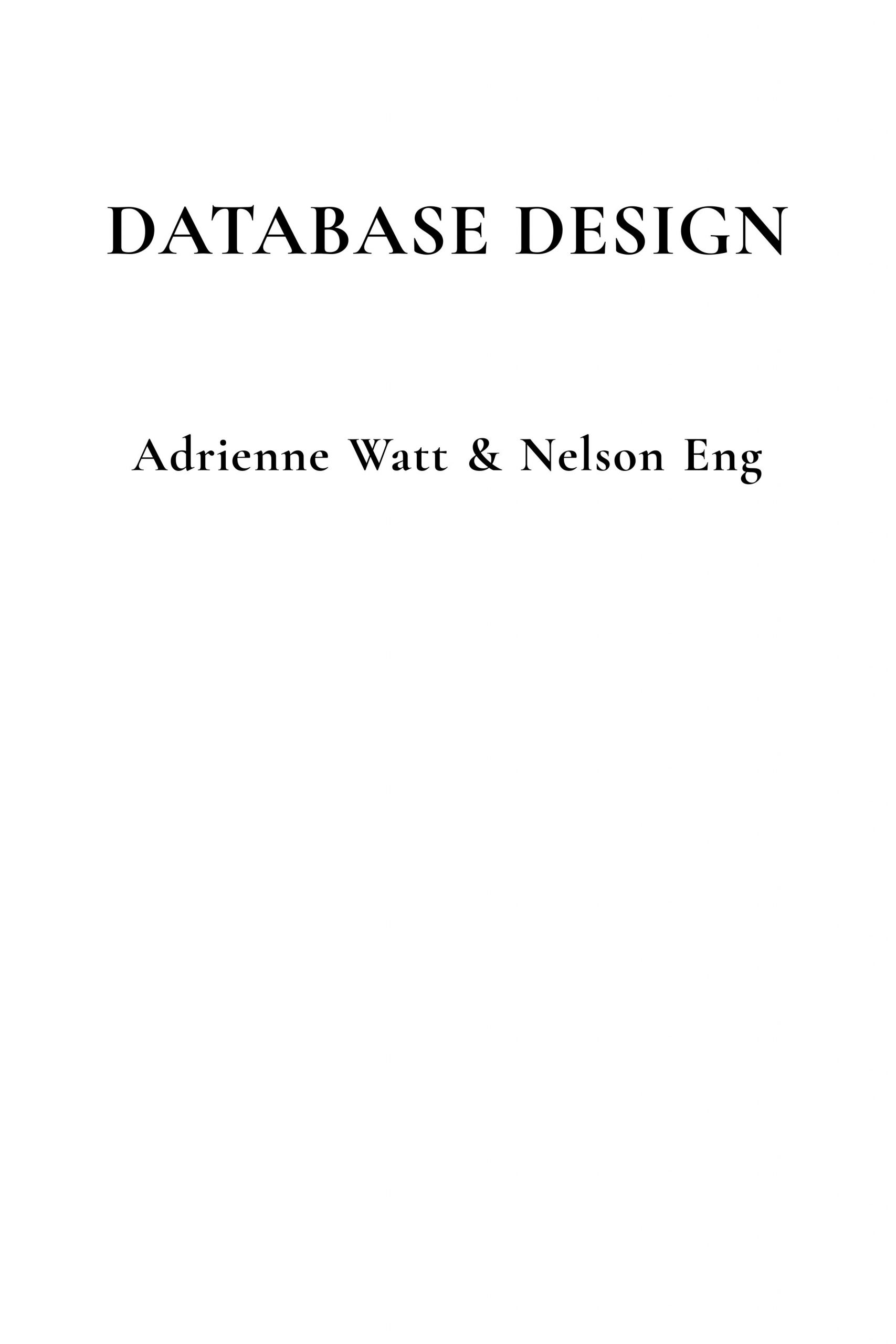 Chapter 11 Functional Dependencies – Database Design